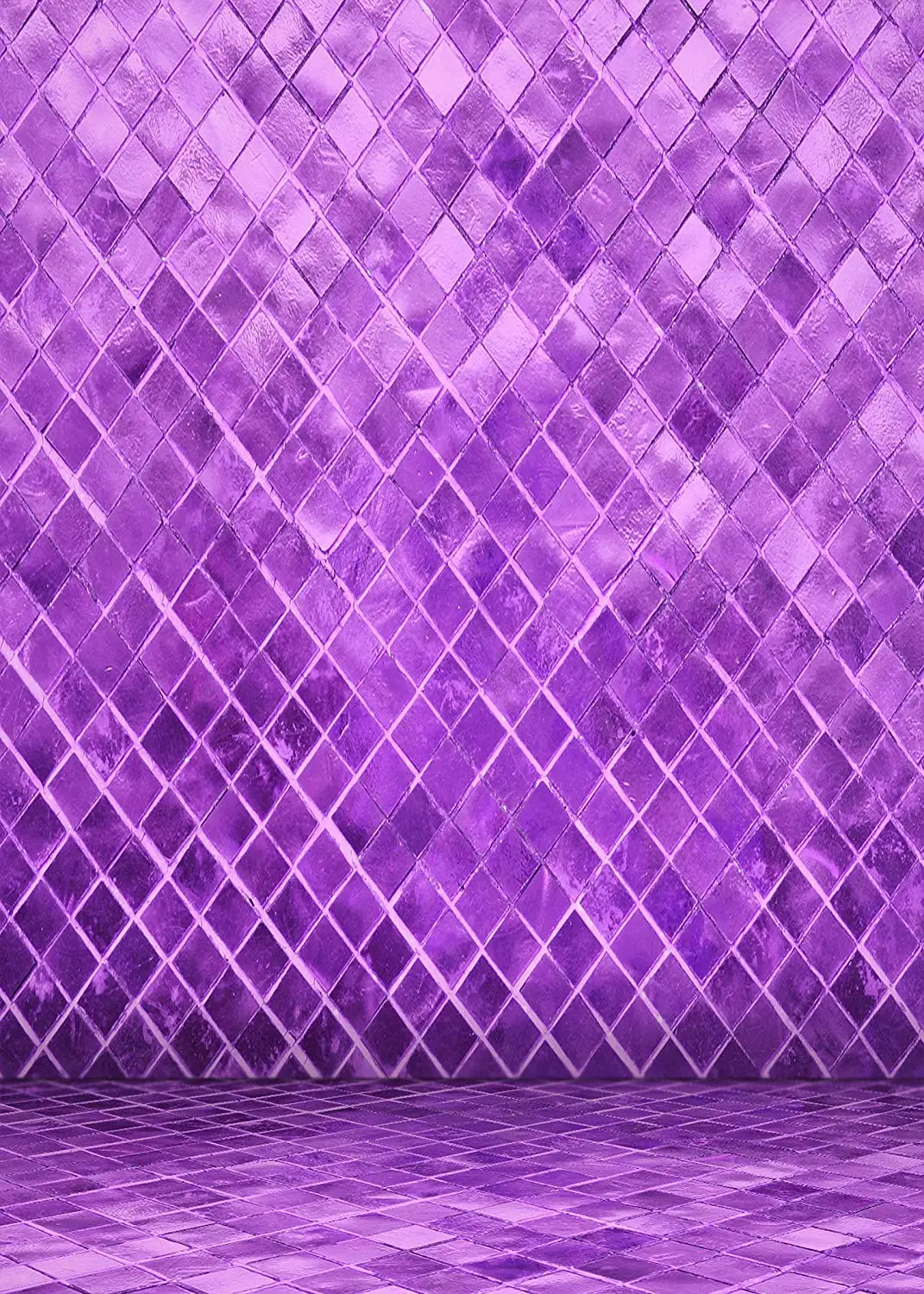 5x7ft Ultra Violet Color Backdrop Diamond Blocks Photography Background ...