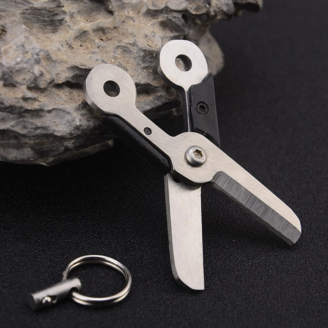 Stainless Steel Mini Survival Spring EDC Scissor 1pc Pocket Outdoor ...