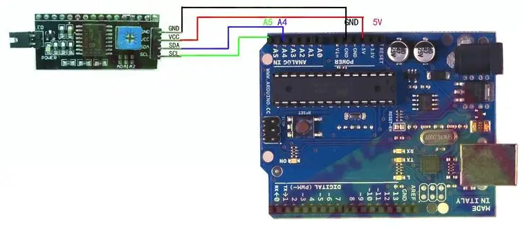 1PCS/lot LCD module Blue Green screen IIC/I2C 1602 for arduino 1602 LCD ...