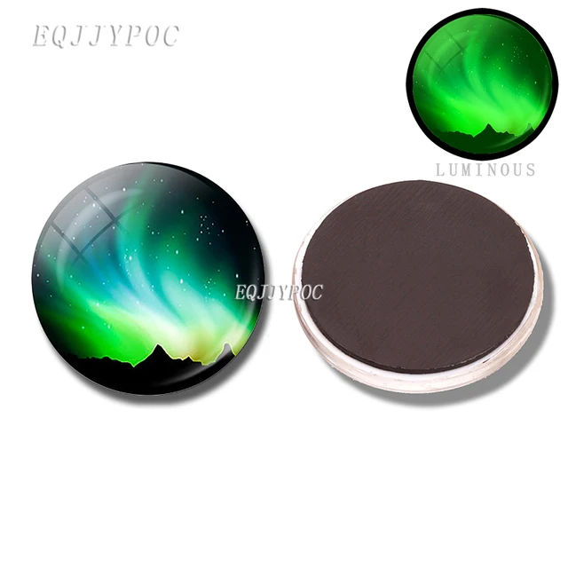 Northern Lights refrigerator magnets Glow In The Dark fridge magnet ...