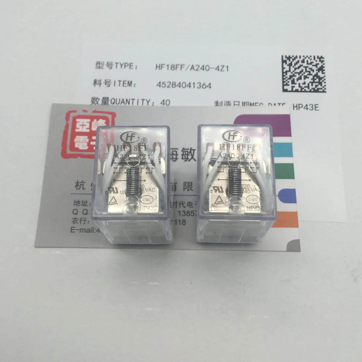 Relé HF18FF A240 4Z1 quatro grupo 14 pin instalação tomada conversão ...