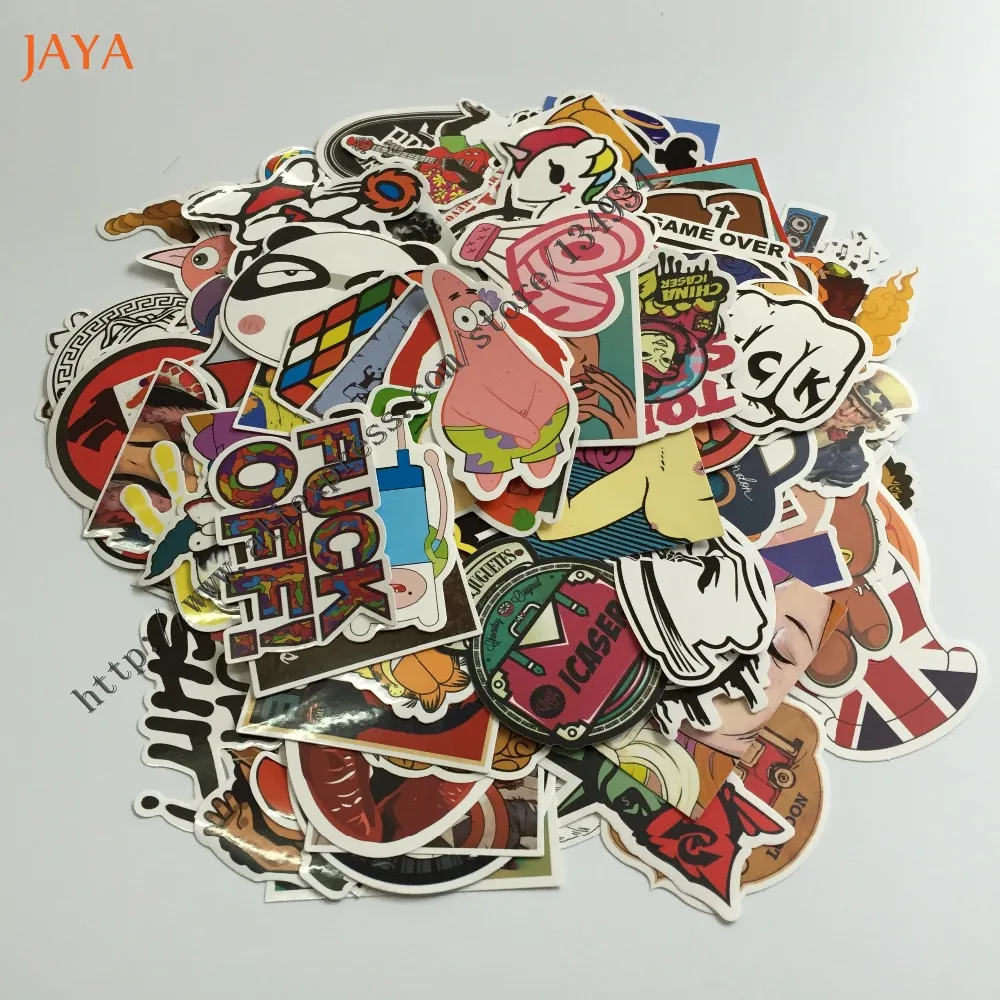 300pcs mixed stickers car styling funny car sticker Doodle Motorcycle ...