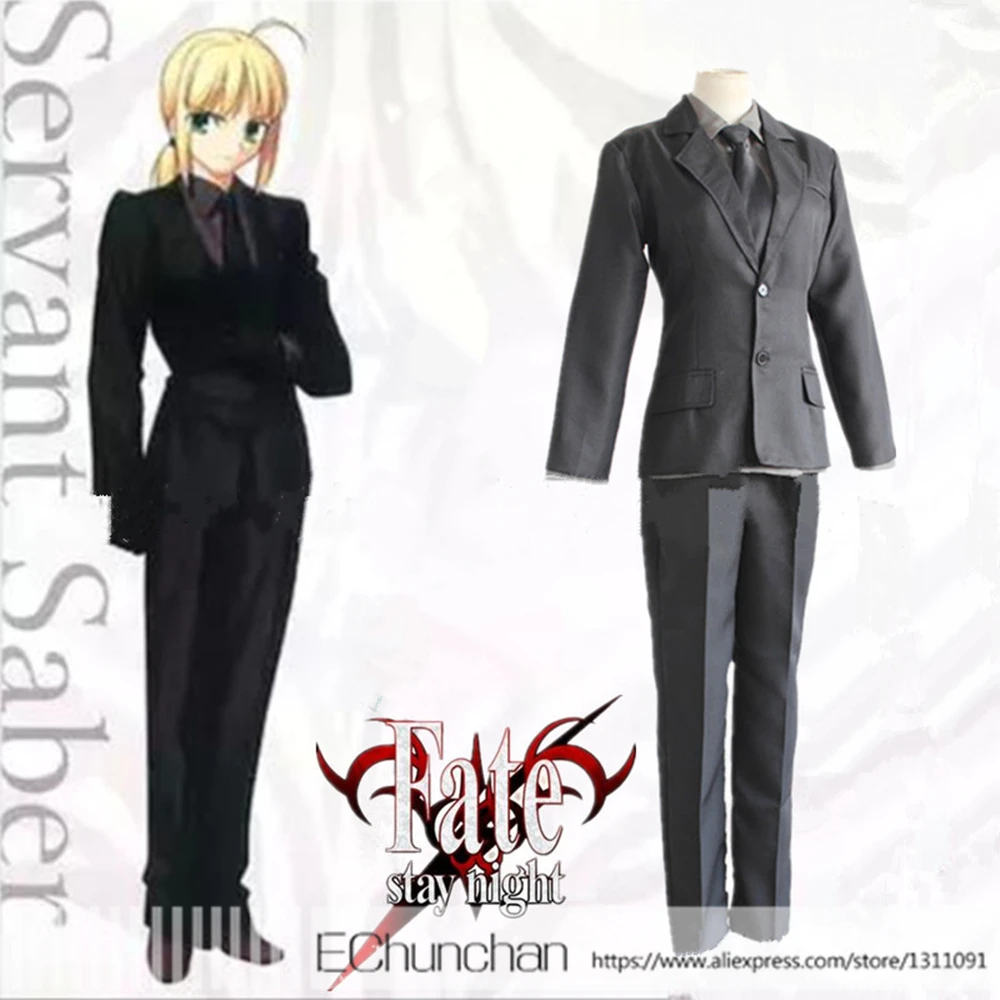 Halloween Costumes Fate stay night Saber Cosplay Costume for Men Full ...