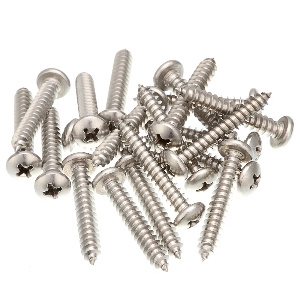 50 Pcs M5 Self Tapping 30 Mm 304 Stainless Steel Self Tapping Screws