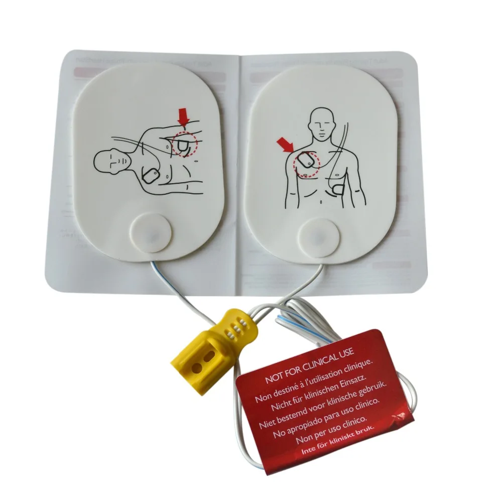 New 1 Pair Adult AED Training Machine Patch Sticky AED Conducting Pads ...