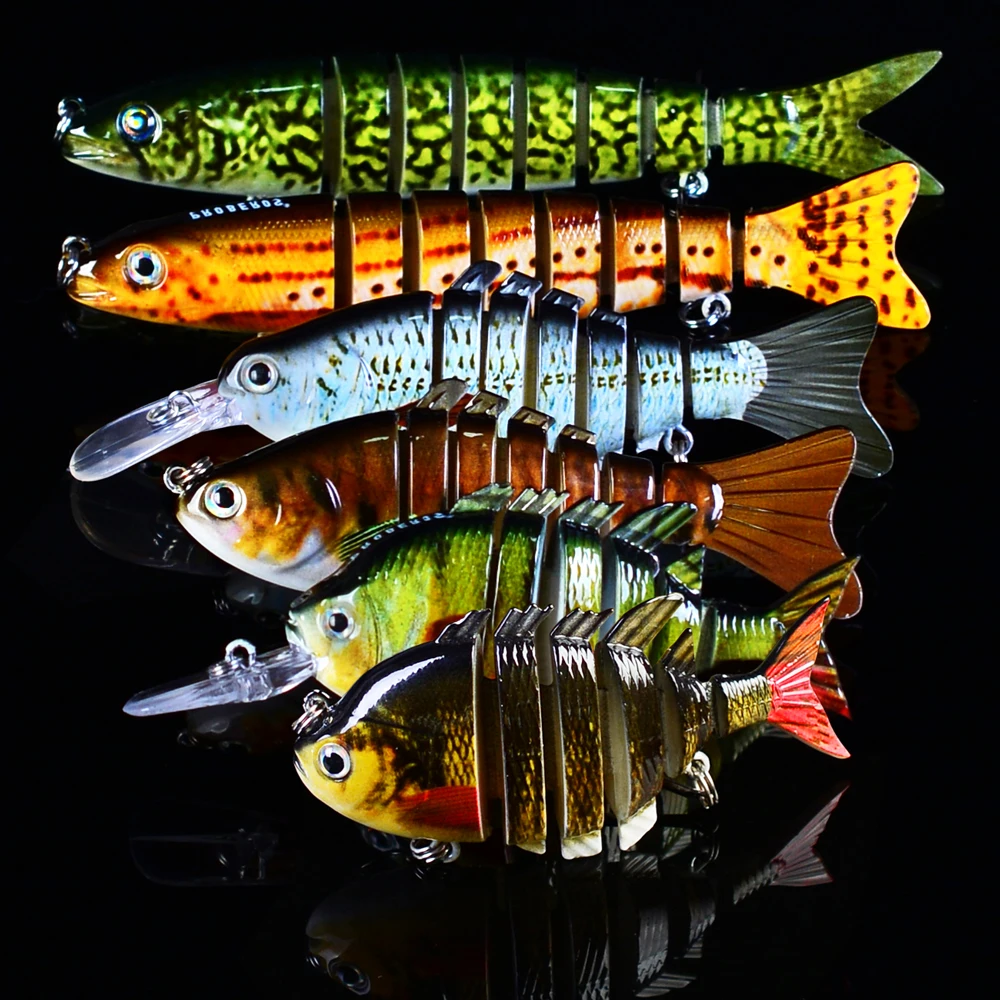 Multi section fish Fishing Lure Set 6Pcs/Lot Topwater Artificial Bait ...