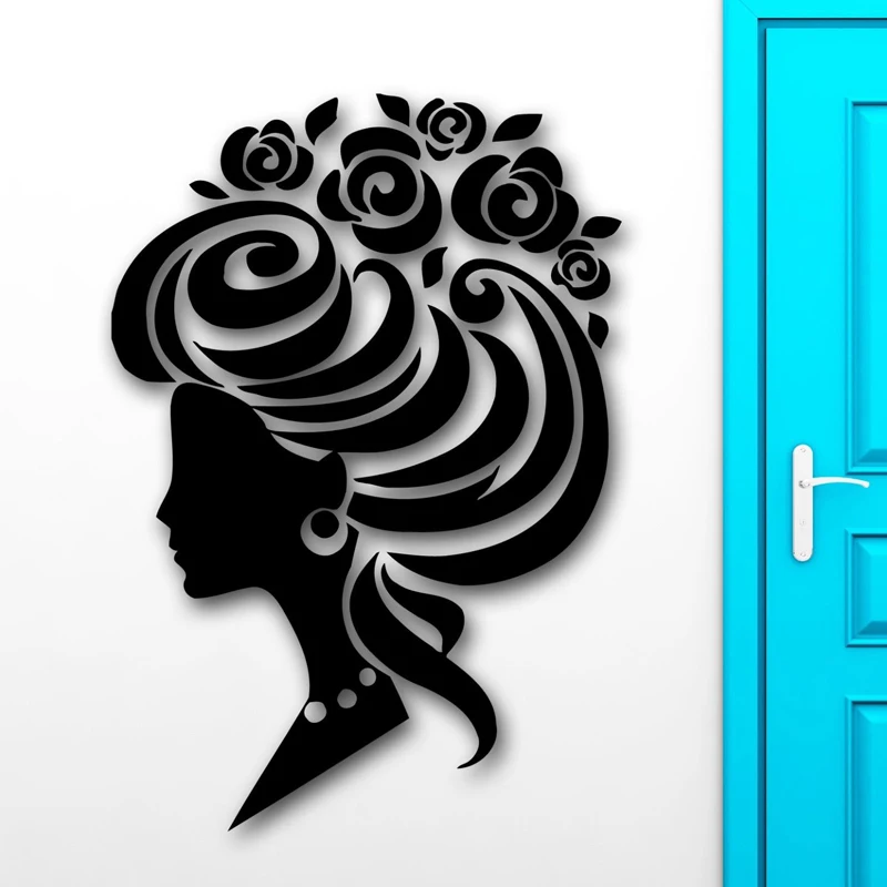 Vinyl Wall Decals Fashion beautiful women Sticker Home Decorative ...