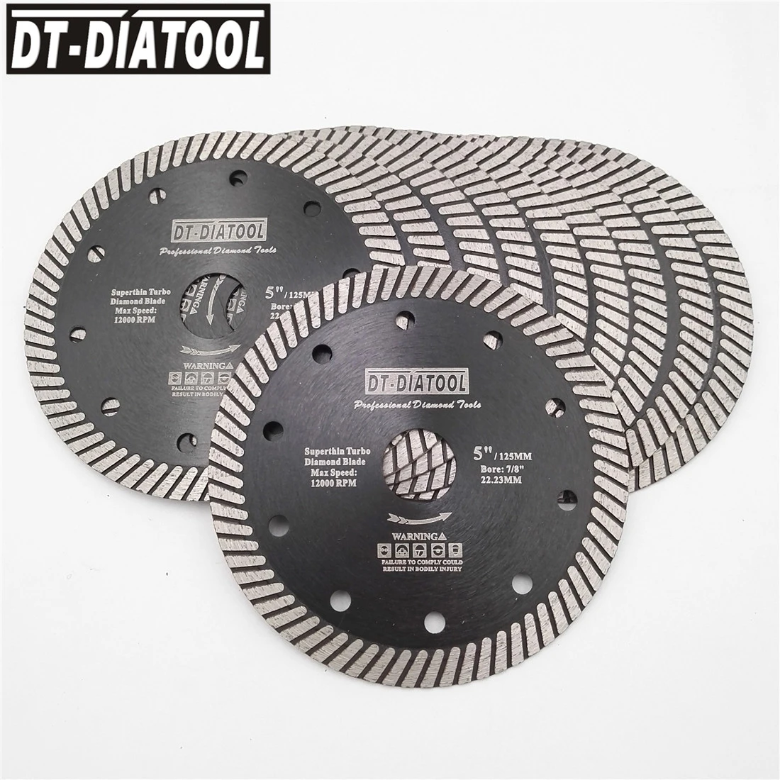 DT DIATOOL 10pieces 125mm/5" Diamond Super Thin Cutting Disc Saw Blades ...