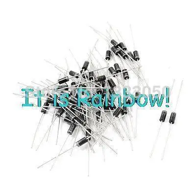 Free Shipping SR2100 100V 2A 3mm x 6.5mm Cylinder Shaped Schottky ...