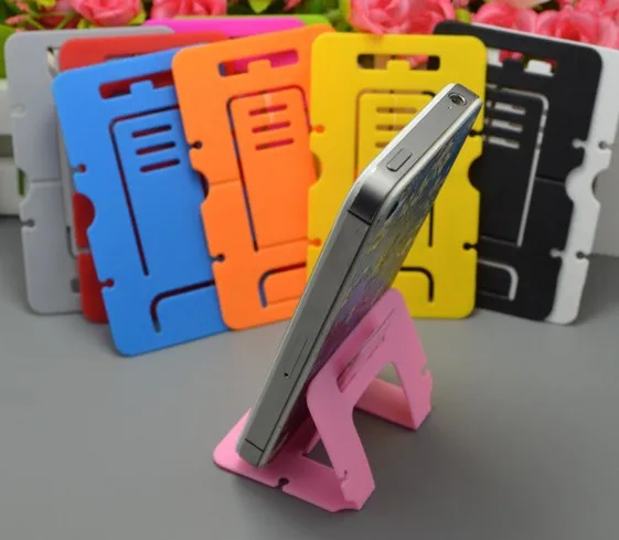 Colored Plastic Phone Stands Portable Adjustable Cell Smartphone Tripod ...