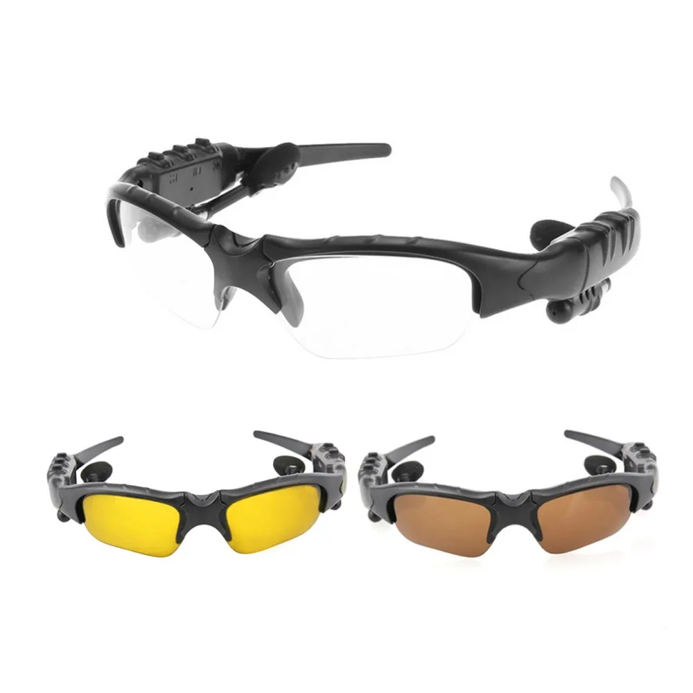 Buy Sunglasses Bluetooth Headset Outdoor Glasses Earbuds Music With Mic Stereo