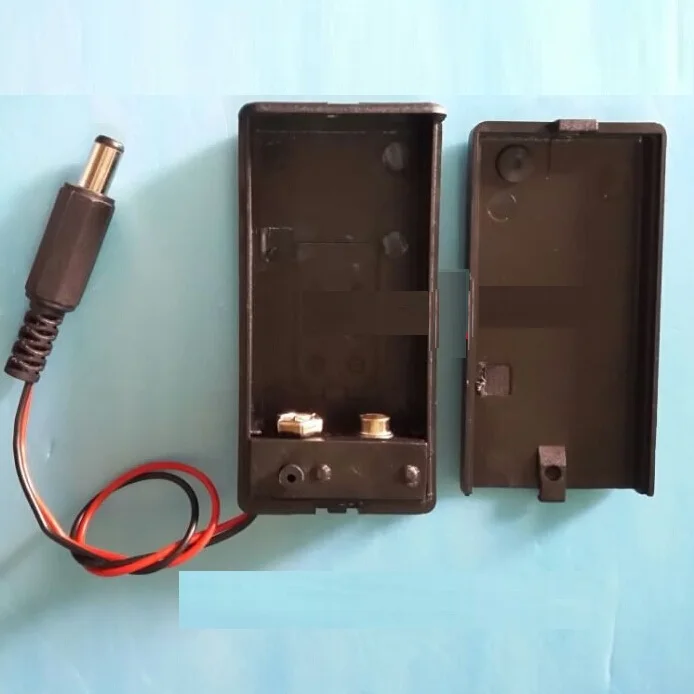 9V Battery Holder with ON/OFF Switch Solder Power Toggle DC head for ...