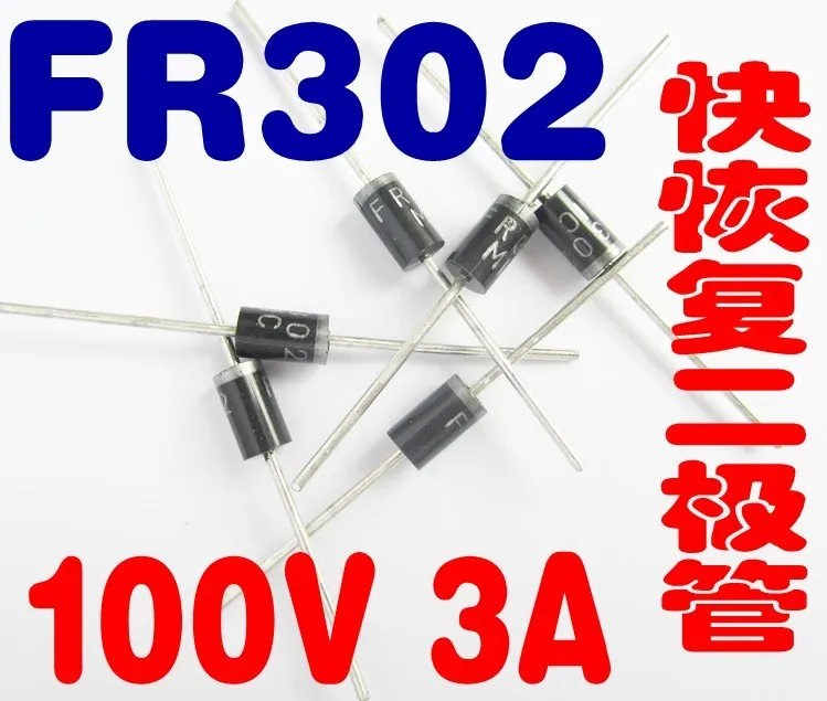 Fr302 rápida recuperação diodo 100 v 3a|diode regulator|diode ...