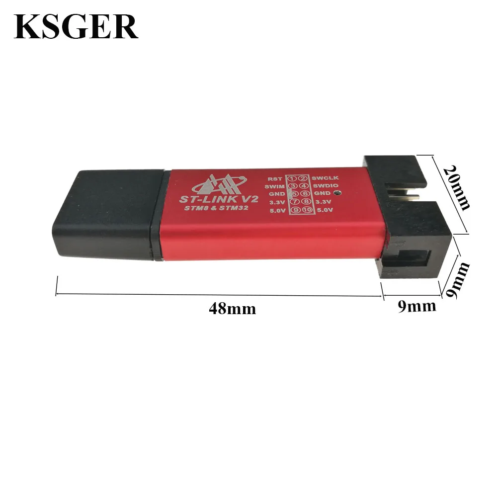 Emulator Downloader Programmer ST-Link V2 STM8 STM32 OLED DIY Kits T12 ...