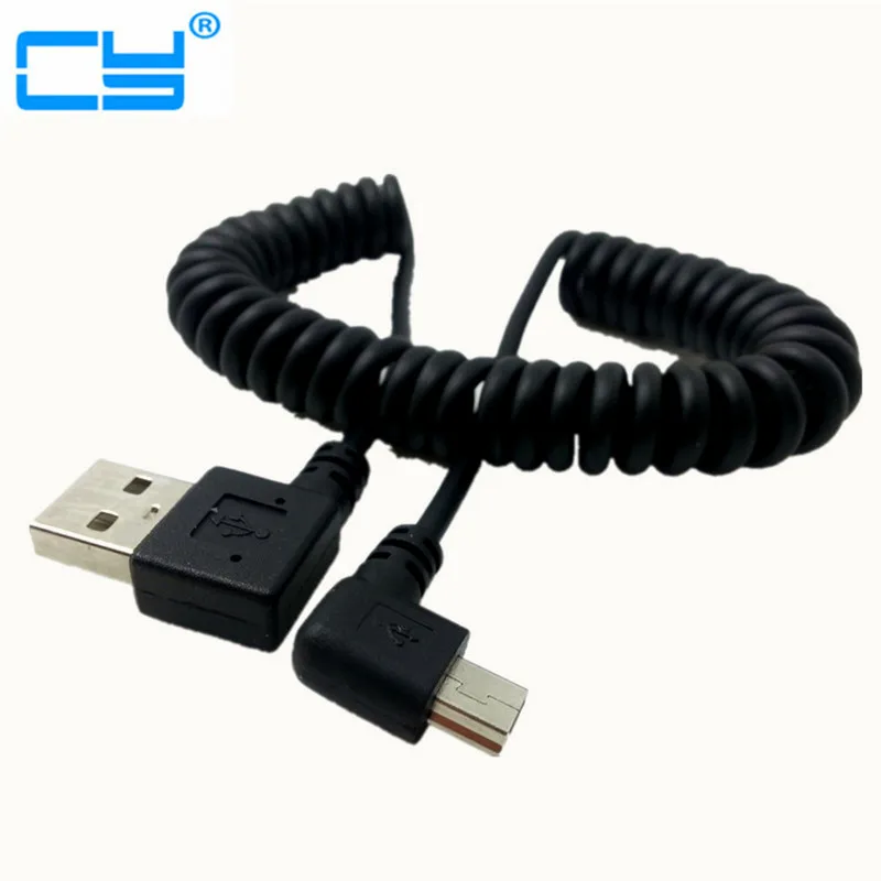 Mini-usb-male-90-degree-right-angled-to-usb-male-right-angled-spring ...