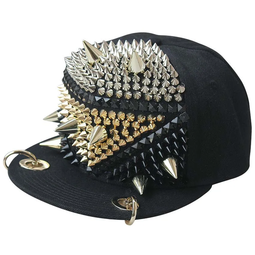Hip Hop Rap Rock Punk Snapback Caps Baseball Cap Hat Diamond Fitted ...