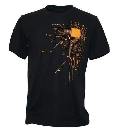 Computer CPU Core Heart T-Shirt Men's GEEK Nerd Freak Hacker PC Gamer ...