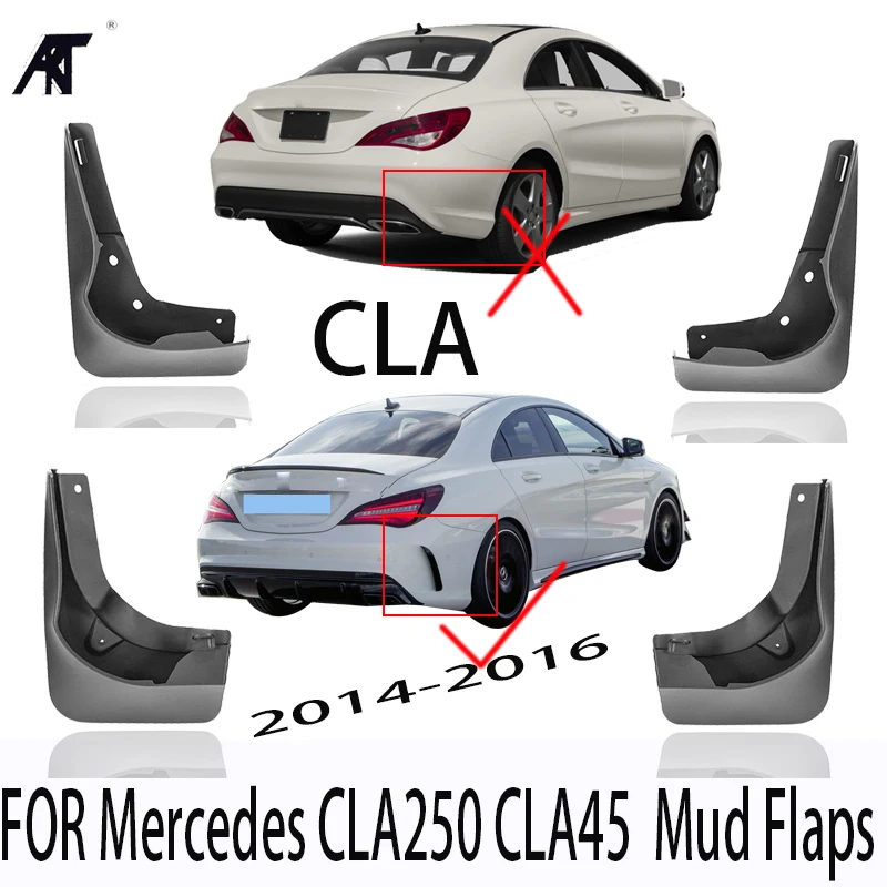 Mud Flaps 4pcs For Mercedes Benz Cla250 Cla45 2016-2018 Car Styling ...