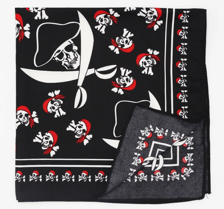 Polyester Pirates Skull Leaves Reggae Bandanas Men Hiphop Headband Hea ...