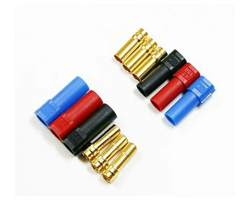 3Sets XT50 Connector 6mm Banana PLug Gold plated Larger Current Model ...