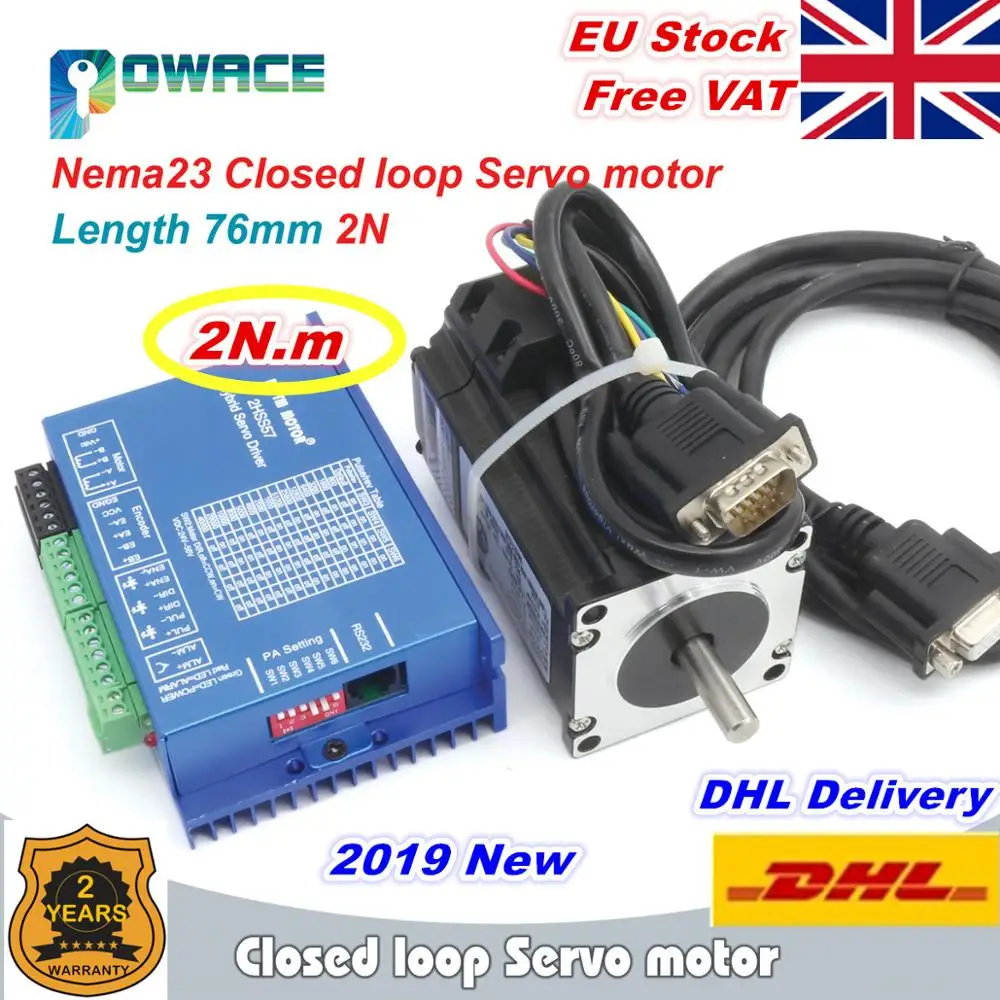 [eu Stock] 2n.m Nema23 76mm Closed Loop Servo Stepper Motor 3a & Hybrid ...
