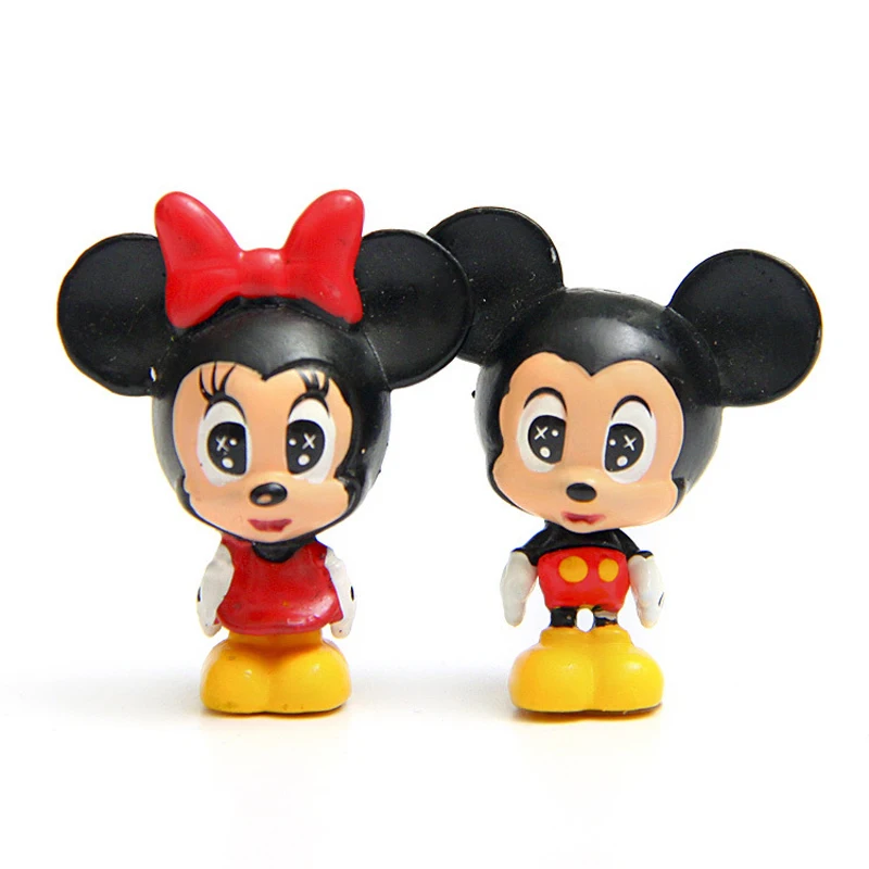 DIY Lovers Mickey & Minnie Mouse Action Figures Mini Mickey & Minnie ...