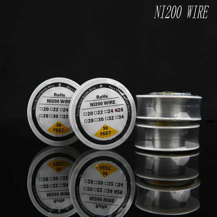 1 roll Pure Nickel Ni200 Wire heating resistance coil wick 24G Gauge ...