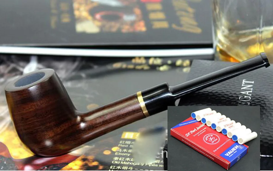 PIPE,--Pipe à fumer en bois'ébène, 10 pièces, fait à la main, Durable ...