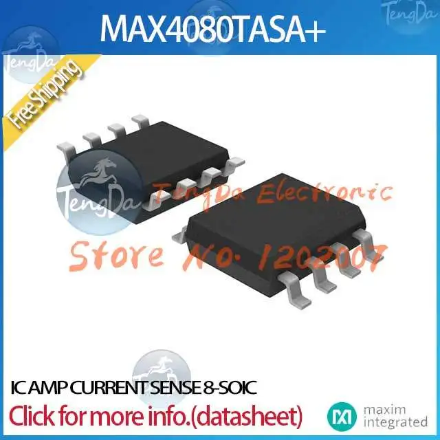 Envío gratis 5 unids/lote MAX4080TASA MAX4080 IC AMP CURRENT SENSE 8 ...