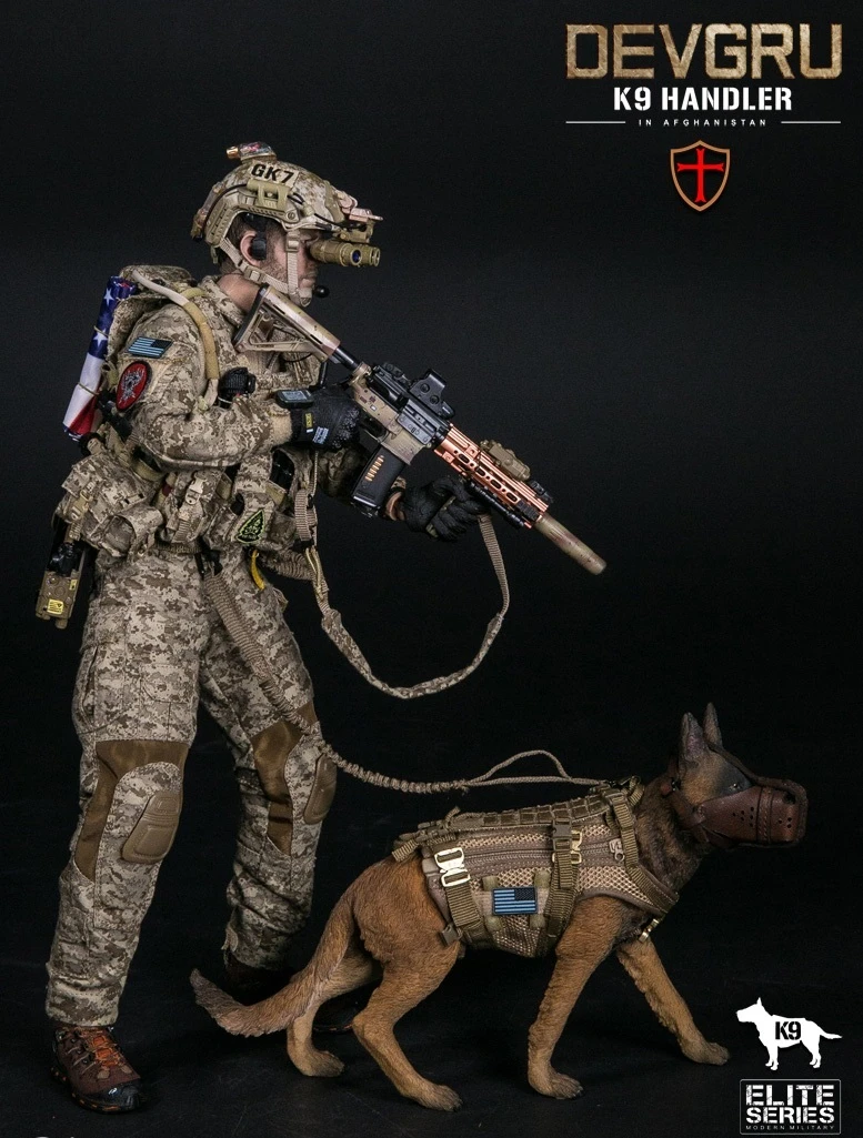 DAM 78040 1/6 Miltary DEVGRU K9 Handler AND War Dog Set 12inch ...