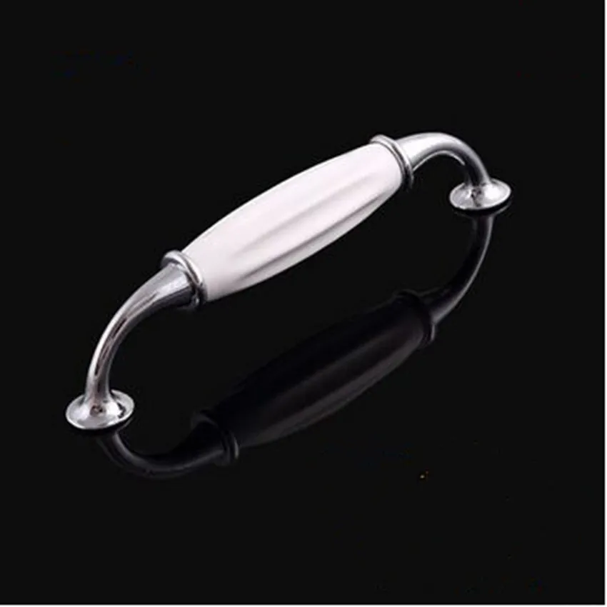 128mm White Dresser Hnadles Drawer Knob Ceramic Kitchen Cabinet Door ...