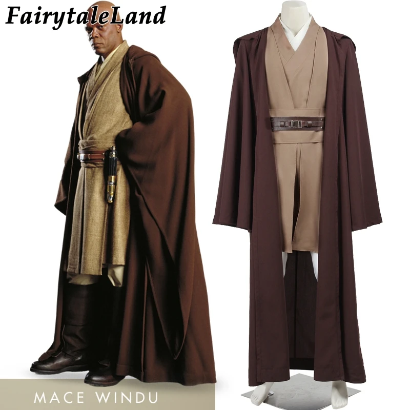 2017 star wars Jedi Knight Mace Windu cosplay costume Halloween ...