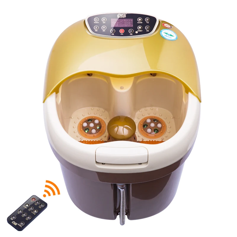 Household Mh818 Fully Automatic Foot Massage With Deep Barrel 3 Rows Of Massage Wheels Handle