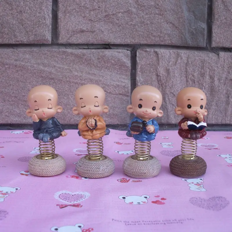 5Differences Styles Miniature China Shake Head Monk Dolls Home Interior ...