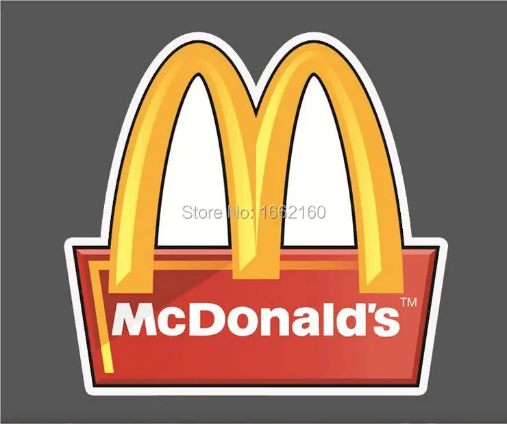 Mcdonald Logo Vinyl Sticker Snowboard Bagasi Mobil Laptop Telepon 7x7 ...