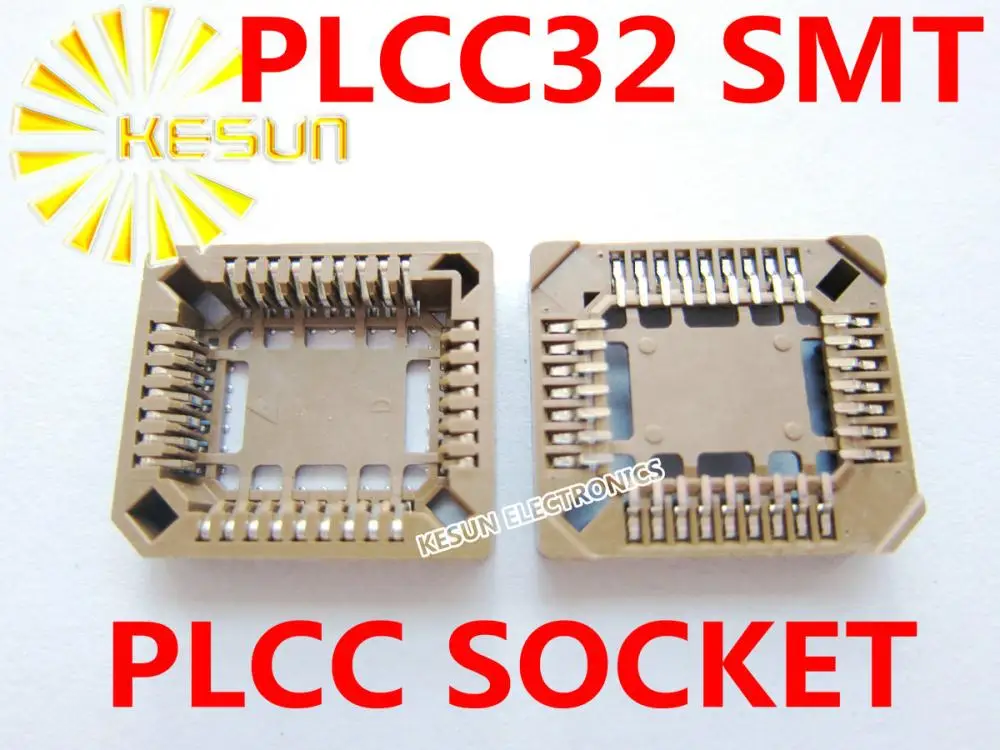 FREE SHIPPING 30PCS PLCC32 PLCC 32pins SMT type IC Socket|socket ...