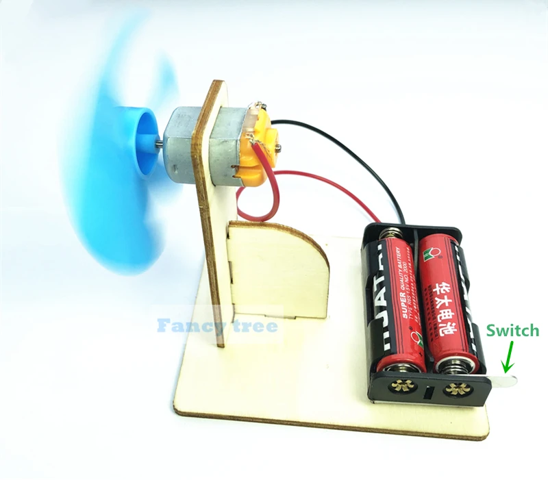 Science Elementary Education Toys DIY Electric Fan Experiment Model ...