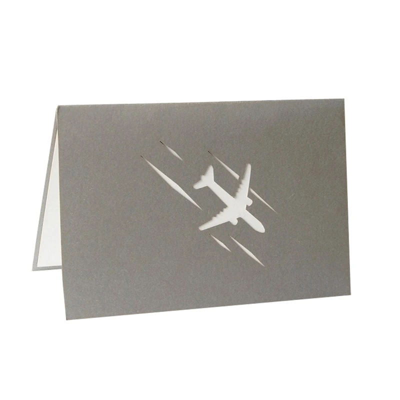 Carte d'invitation,aircraft silver--Carte'invitation Pop Up 3D, cartes ...