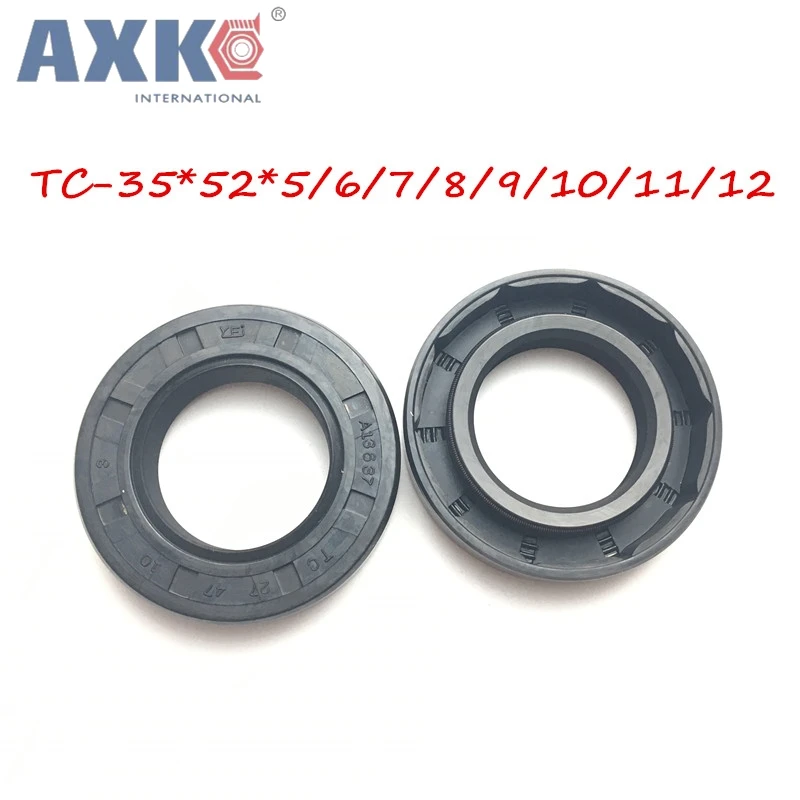 NBR 샤프트 오일 그리스 씰 TC 35 * 52*5/6/7/8/9/10/11/12 고무 커버 더블 립 가터 스프링/10pcs ...