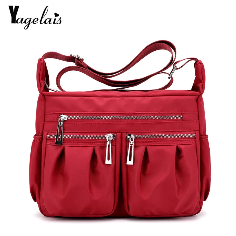 Oxford Leather Women Bag Multi Zipper Designer Handbags Luxury Quality ...