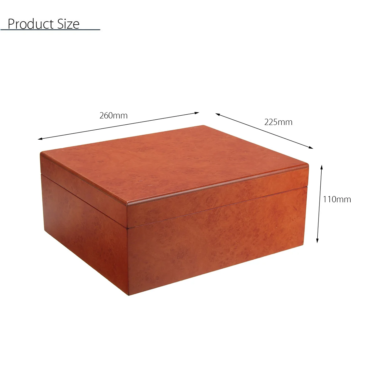 30 Count Cedar Wood Lined Cigar Humidor Case Humidifier - Lightershop ...