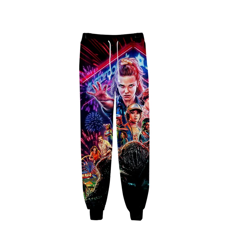 Stranger Things moda Cool Hip Hop hombres mujeres 3d Joggers pantalón ...