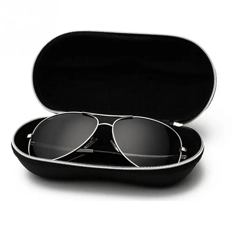 4 Colors Portable Fiber Colorful Cover Sunglasses Case For Women Glasses Box With Zipper