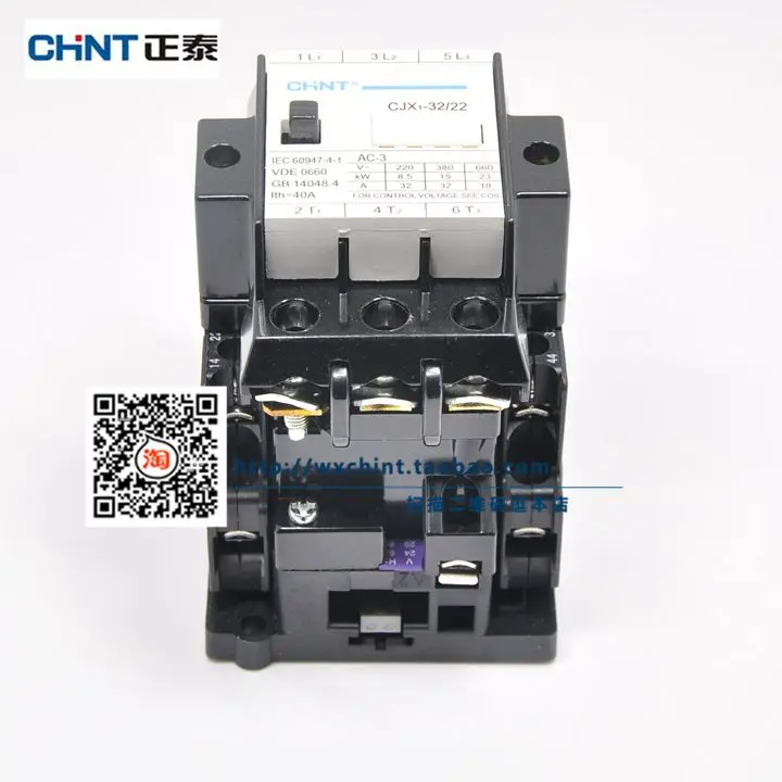 Genuino Chint AC contactor CJX1 32 / 22 32A 220 V / 380 V / 36 V / AC24V contactos|contactor ...