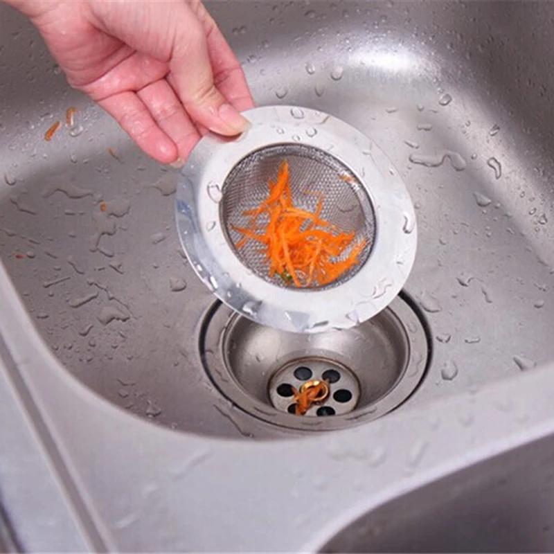 Stainless Steel Round Bottom Drainage Kitchen Washbasin Filter Sewage ...