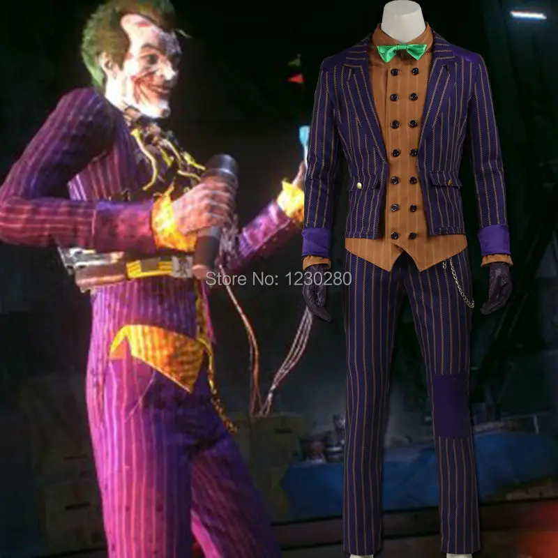 Aliexpress.com : Buy Batman Arkham Knight Joker Cosplay Costume Batman ...