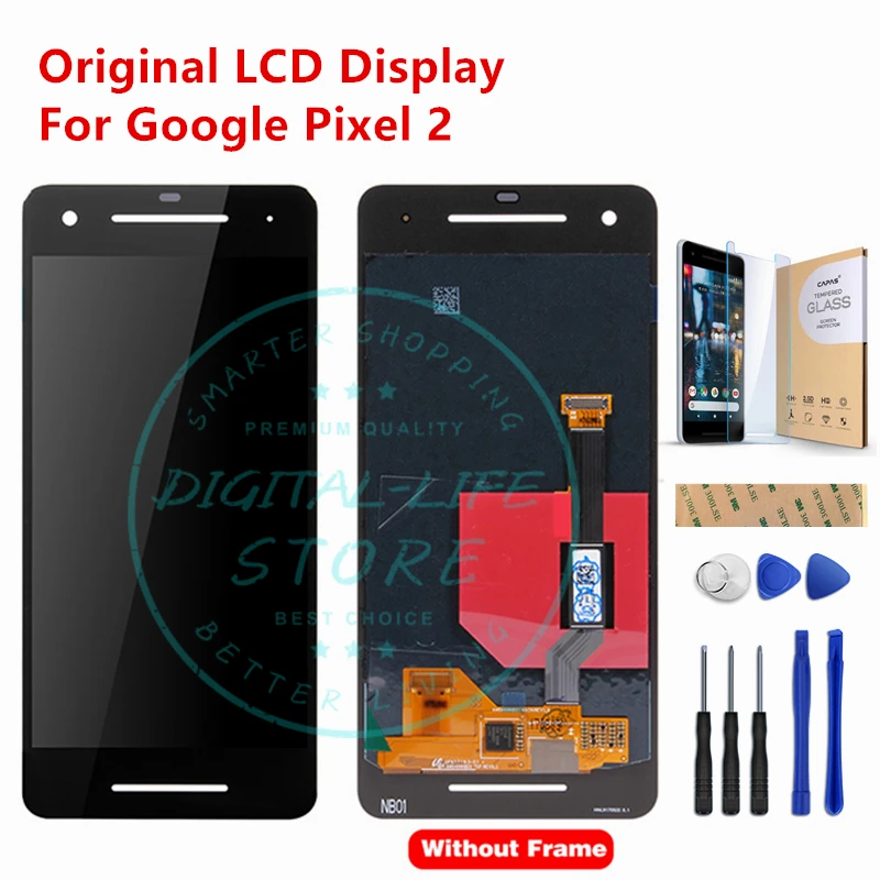 Original For Google Pixel 2 LCD Display For Google Pixel2 LCD Digitizer ...