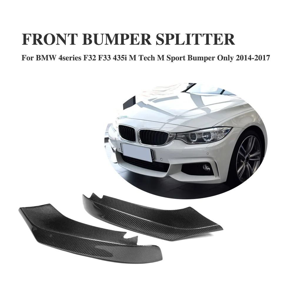 Real-Carbon-Fiber-Front-Lip-Splitter-Flaps-for-BMW-4-Series-F32-F33 ...