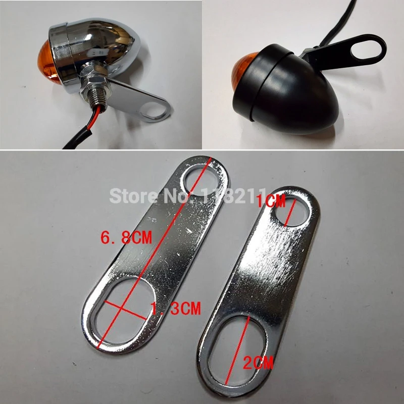 MOTOWOLF Motorcycle Turn Signal Light Relocater Holder Shock Brackets ...