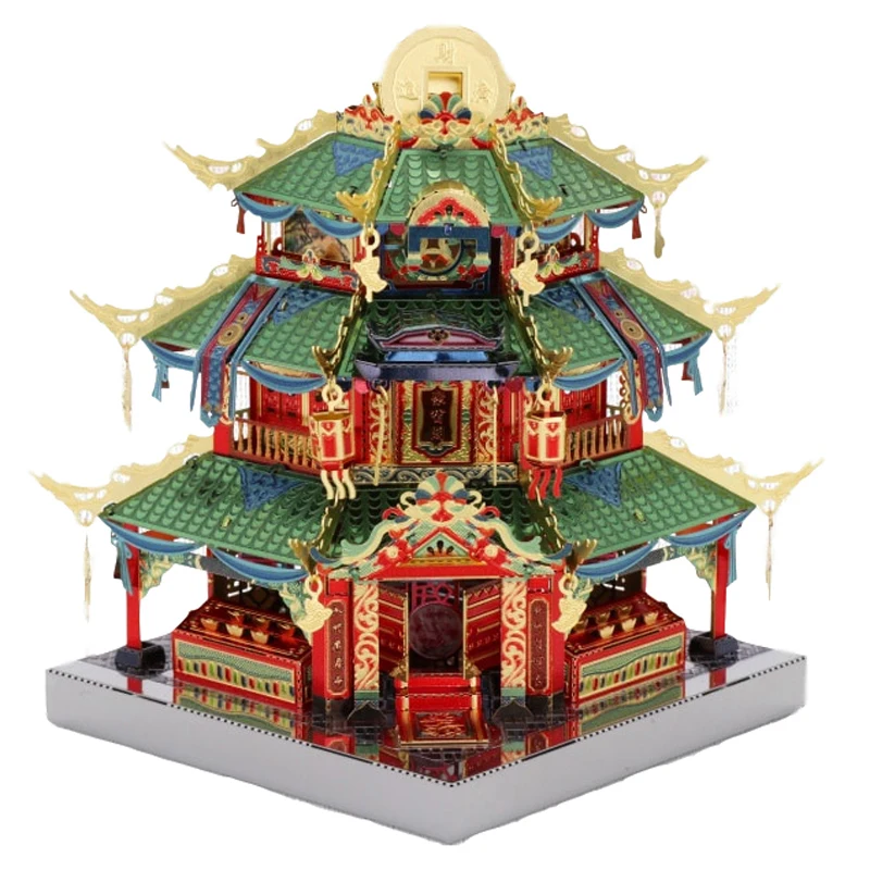 MU 3D Metal Puzzle Chinatown building Treasure Collection Hall LED ...